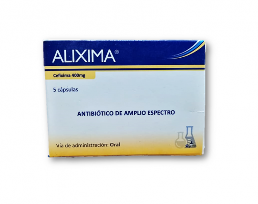 Alixima 400 mg (cefixima) 5 tabletas. – La Moderna