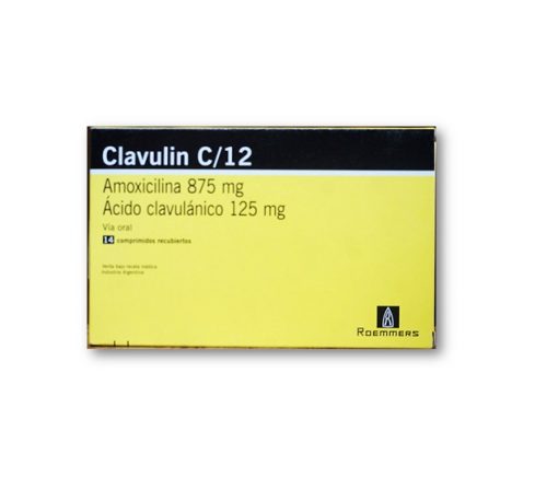 Clavulin C/12 (amoxicilina/acido clávulanico) unidad. – La Moderna