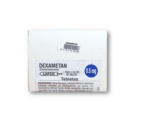 Dexametan (Dexametasona) 0.5 mg Blsiter de 10 Unidades. – La Moderna
