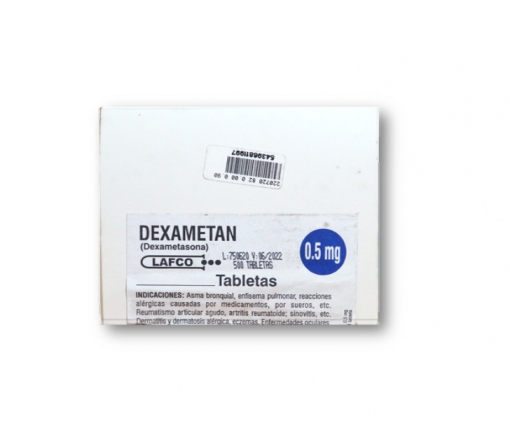 Dexametan (Dexametasona) 0.5 mg Blsiter de 10 Unidades. – La Moderna